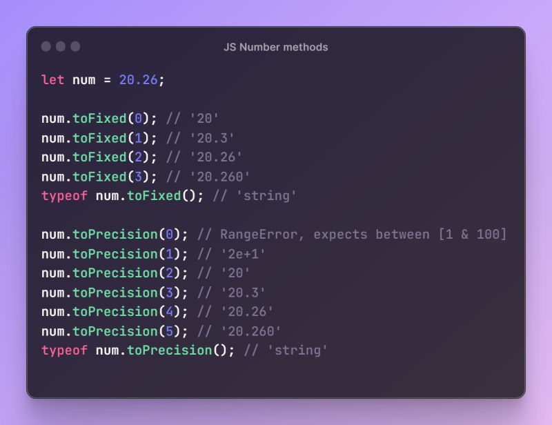 Pallavi Nagarkar on LinkedIn: #javascript #javascript #numbers #tofixed ... Pallavi Nagarkar on LinkedIn: #javascript #javascript #numbers #tofixed ...