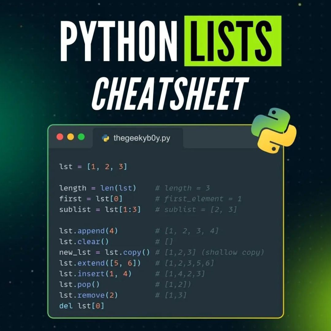 #python #list #cheat #sheet | Parambir Kaur #python #list #cheat #sheet | Parambir Kaur