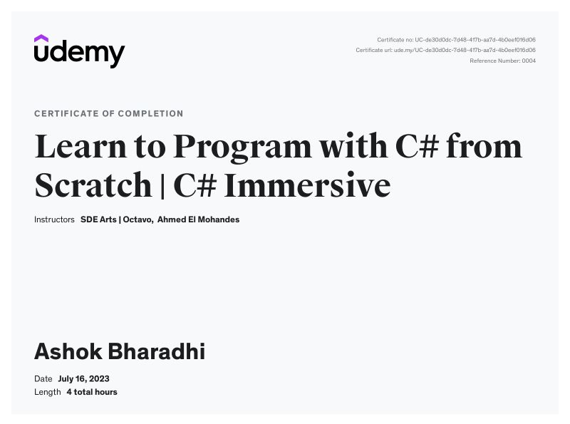 Ashok Bharadhi on LinkedIn: #csharp #csharpdeveloper #csharpdotnet # ... Ashok Bharadhi on LinkedIn: #csharp #csharpdeveloper #csharpdotnet # ...