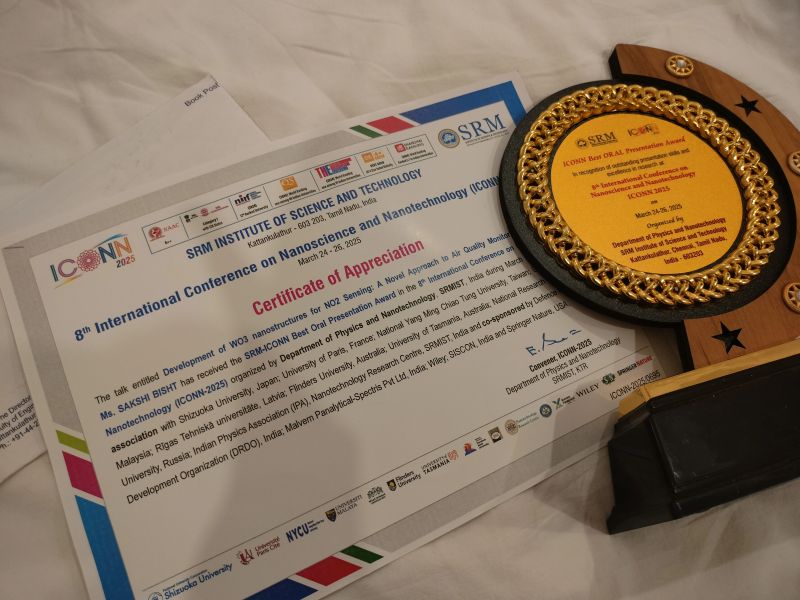 #iconn2025 #bestoralpresentation #nanotechnology #gassensing | Sakshi ... #iconn2025 #bestoralpresentation #nanotechnology #gassensing | Sakshi ...