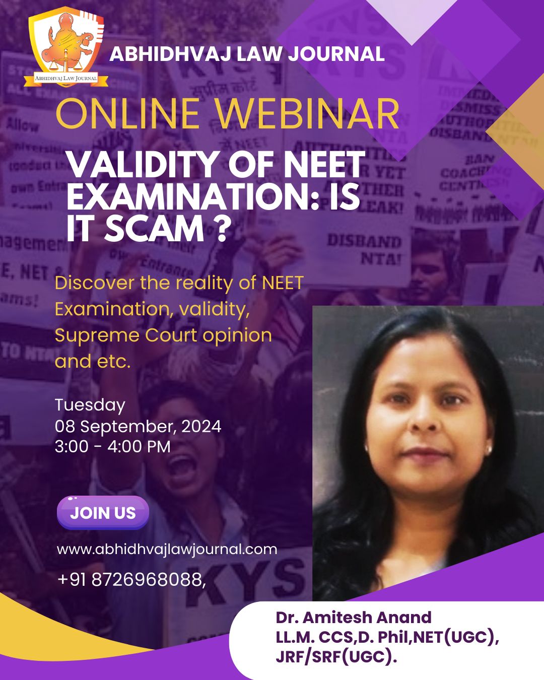 Abhidhvaj Law Journal on LinkedIn: 📢 Join Our Online Webinar: Abhidhvaj Law Journal on LinkedIn: 📢 Join Our Online Webinar: