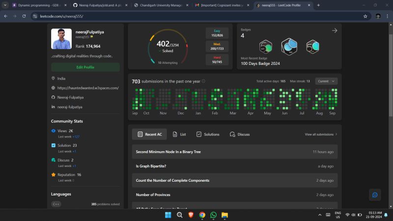 Neeraj Fulpatiya on LinkedIn: #geeksforgeeks #leetcode #hackerrank # ... Neeraj Fulpatiya on LinkedIn: #geeksforgeeks #leetcode #hackerrank # ...