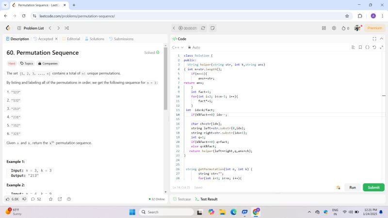Kartikey Shukla on LinkedIn: leetcode 60 problem permutation sequence Kartikey Shukla on LinkedIn: leetcode 60 problem permutation sequence
