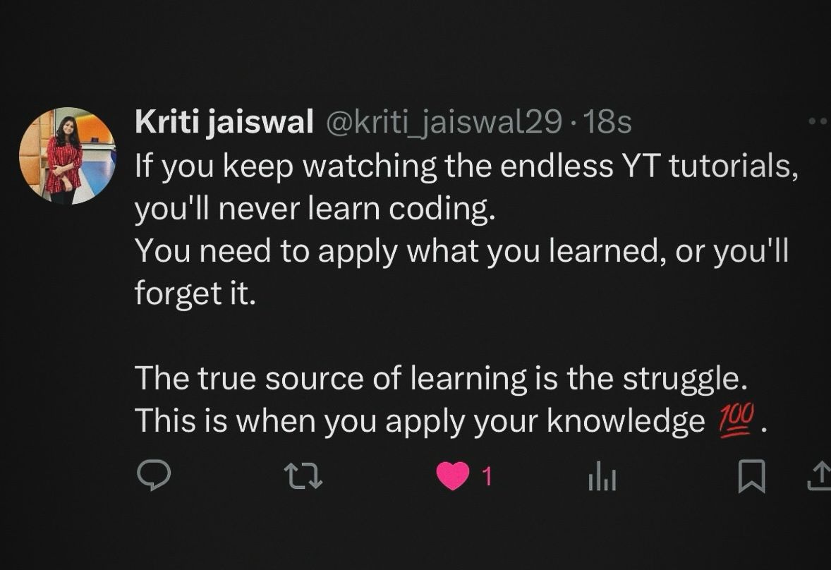 Prathmesh Yadav on LinkedIn: Yes Kriti Jaiswal totally agree!! Watching ... Prathmesh Yadav on LinkedIn: Yes Kriti Jaiswal totally agree!! Watching ...