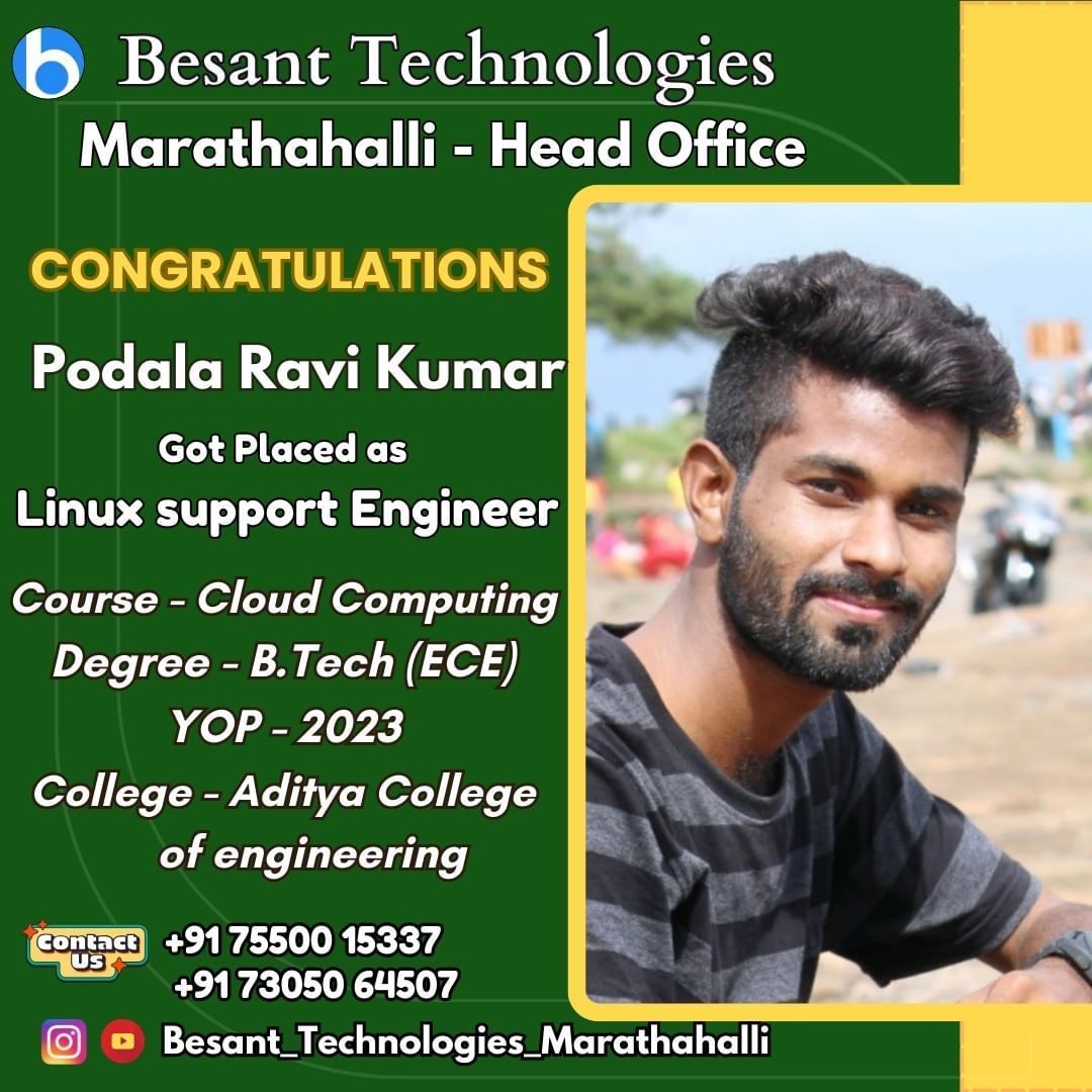Besant Technologies on LinkedIn: #fullstack #linux #java #python #sql # ... Besant Technologies on LinkedIn: #fullstack #linux #java #python #sql # ...