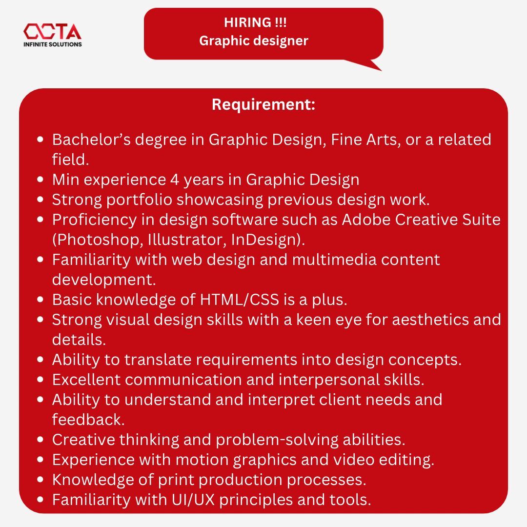 Octa Infinite Solutions on LinkedIn: #jobseeker Octa Infinite Solutions on LinkedIn: #jobseeker