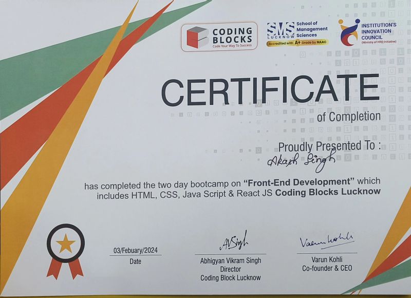 Akash Singh on LinkedIn: #frontenddevelopment #coding #htmlcssjavascript Akash Singh on LinkedIn: #frontenddevelopment #coding #htmlcssjavascript