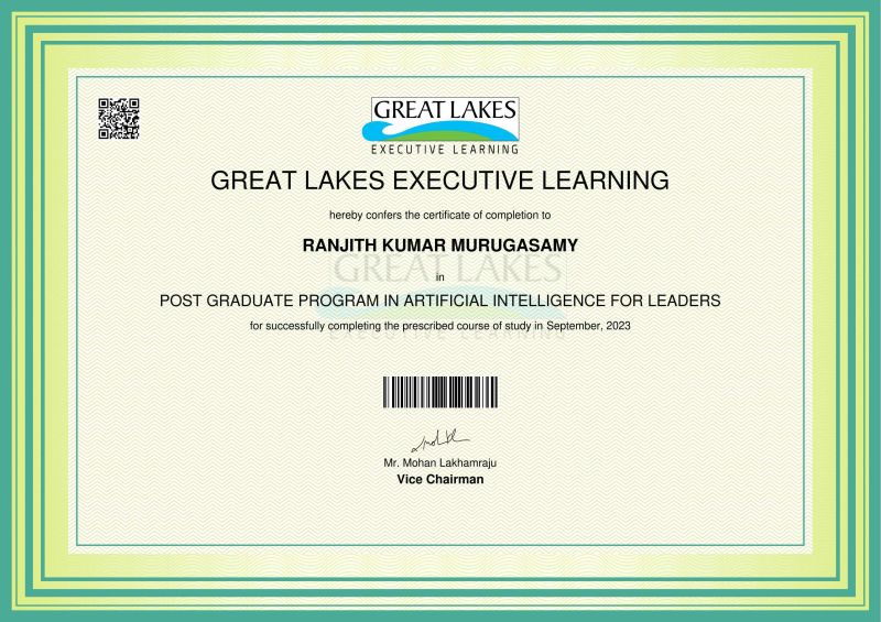 #greatlakes | Ranjith kumar Murugasamy #greatlakes | Ranjith kumar Murugasamy