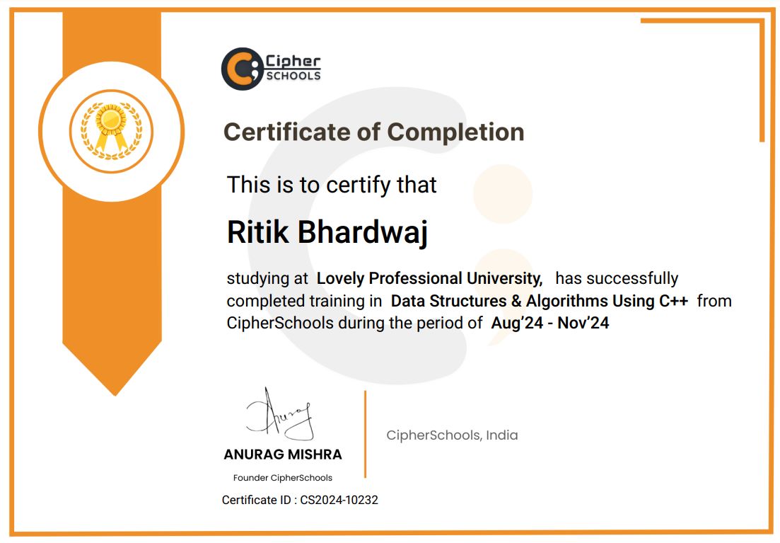 Ritik Bhardwaj on LinkedIn: #datastructures #algorithms #c # ... Ritik Bhardwaj on LinkedIn: #datastructures #algorithms #c # ...