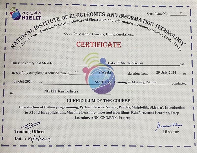 Lata Sharma on LinkedIn: #ai #machinelearning #pythonprogramming # ... Lata Sharma on LinkedIn: #ai #machinelearning #pythonprogramming # ...