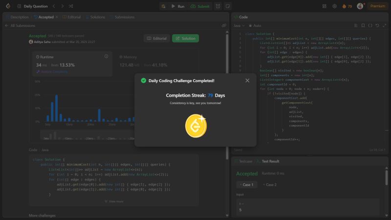 #leetcode100 #100daysofleetcode #leetcode #codingchallenge #graphtheory ... #leetcode100 #100daysofleetcode #leetcode #codingchallenge #graphtheory ...
