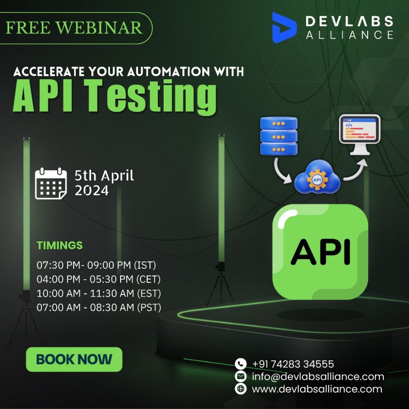 Free webinar on API Testing | Ria Kapoor posted on the topic | LinkedIn Free webinar on API Testing | Ria Kapoor posted on the topic | LinkedIn