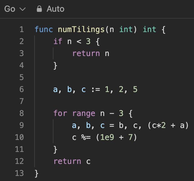 Allen S. on LinkedIn: #golang #leetcode #dynamicprogramming Allen S. on LinkedIn: #golang #leetcode #dynamicprogramming