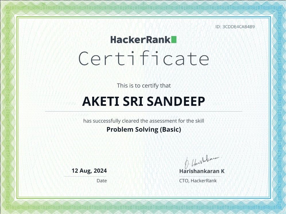 Sandeep Aketi on LinkedIn: #problemsolving #datastructures #algorithms ... Sandeep Aketi on LinkedIn: #problemsolving #datastructures #algorithms ...