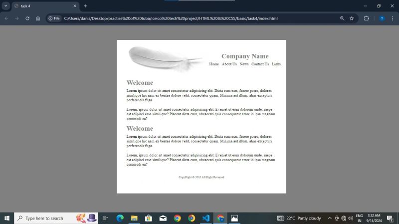 Tuba Zainab on LinkedIn: Task 4 done using Html and Css Tuba Zainab on LinkedIn: Task 4 done using Html and Css