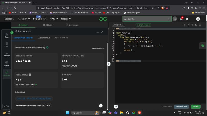 #gfg #dsa #coding #problemsolving #algorithms #dynamicprogramming ... #gfg #dsa #coding #problemsolving #algorithms #dynamicprogramming ...