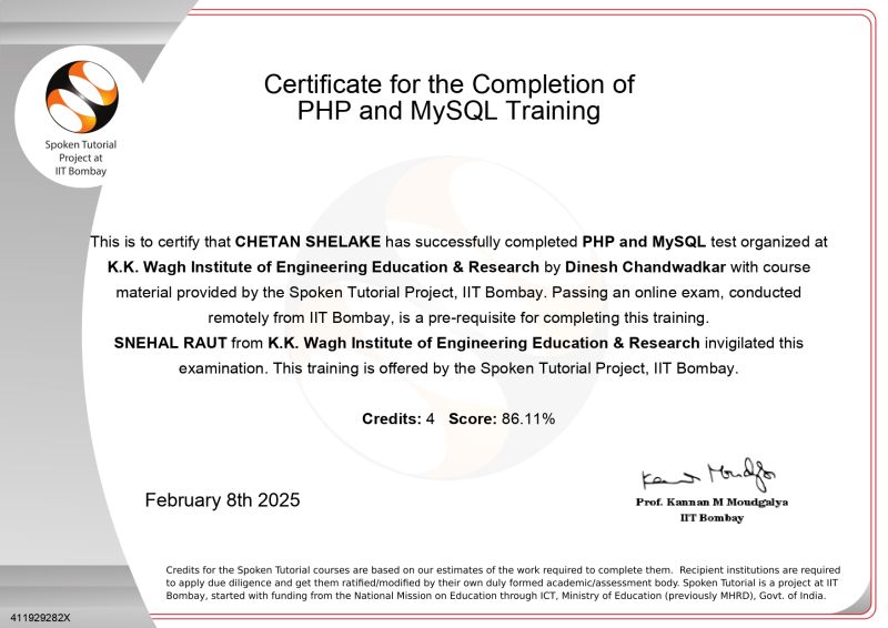 #php #mysql #certification #iitbombay #backenddevelopment # ... #php #mysql #certification #iitbombay #backenddevelopment # ...