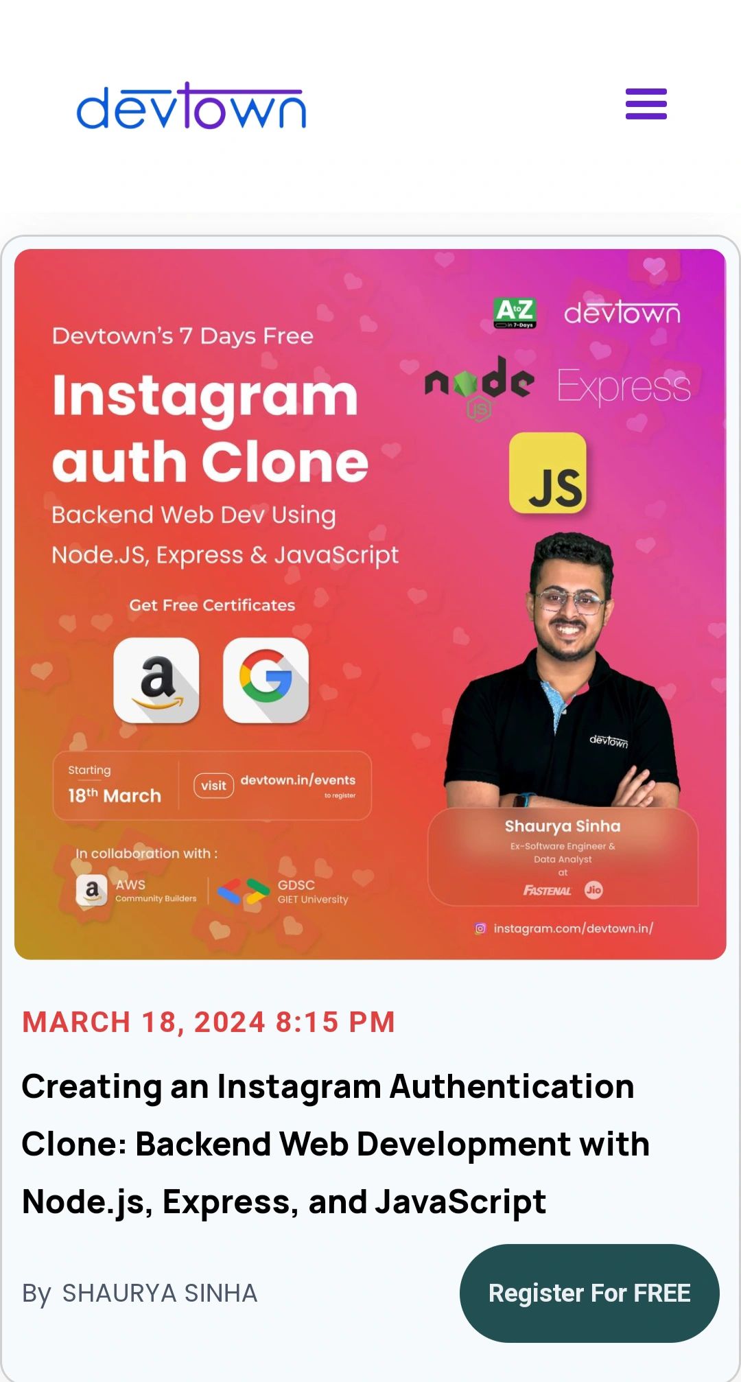 Anmol Agrawal on LinkedIn: #backenddevelopment #nodejs #express # ... Anmol Agrawal on LinkedIn: #backenddevelopment #nodejs #express # ...
