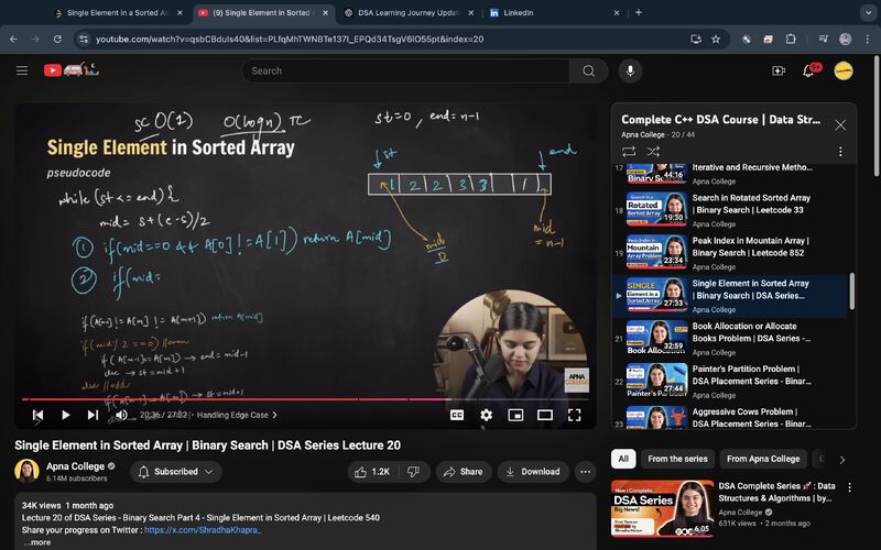 Dipak Bera on LinkedIn: #dsa #learningjourney #coding #binarysearch # ... Dipak Bera on LinkedIn: #dsa #learningjourney #coding #binarysearch # ...
