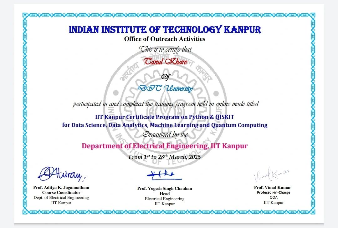 #iitkanpur #certification #python #qiskit #datascience #machinelearning ... #iitkanpur #certification #python #qiskit #datascience #machinelearning ...