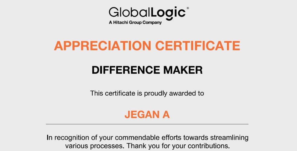 Jegan Amirthalingam on LinkedIn: Happy to receive this certificate.... Jegan Amirthalingam on LinkedIn: Happy to receive this certificate....