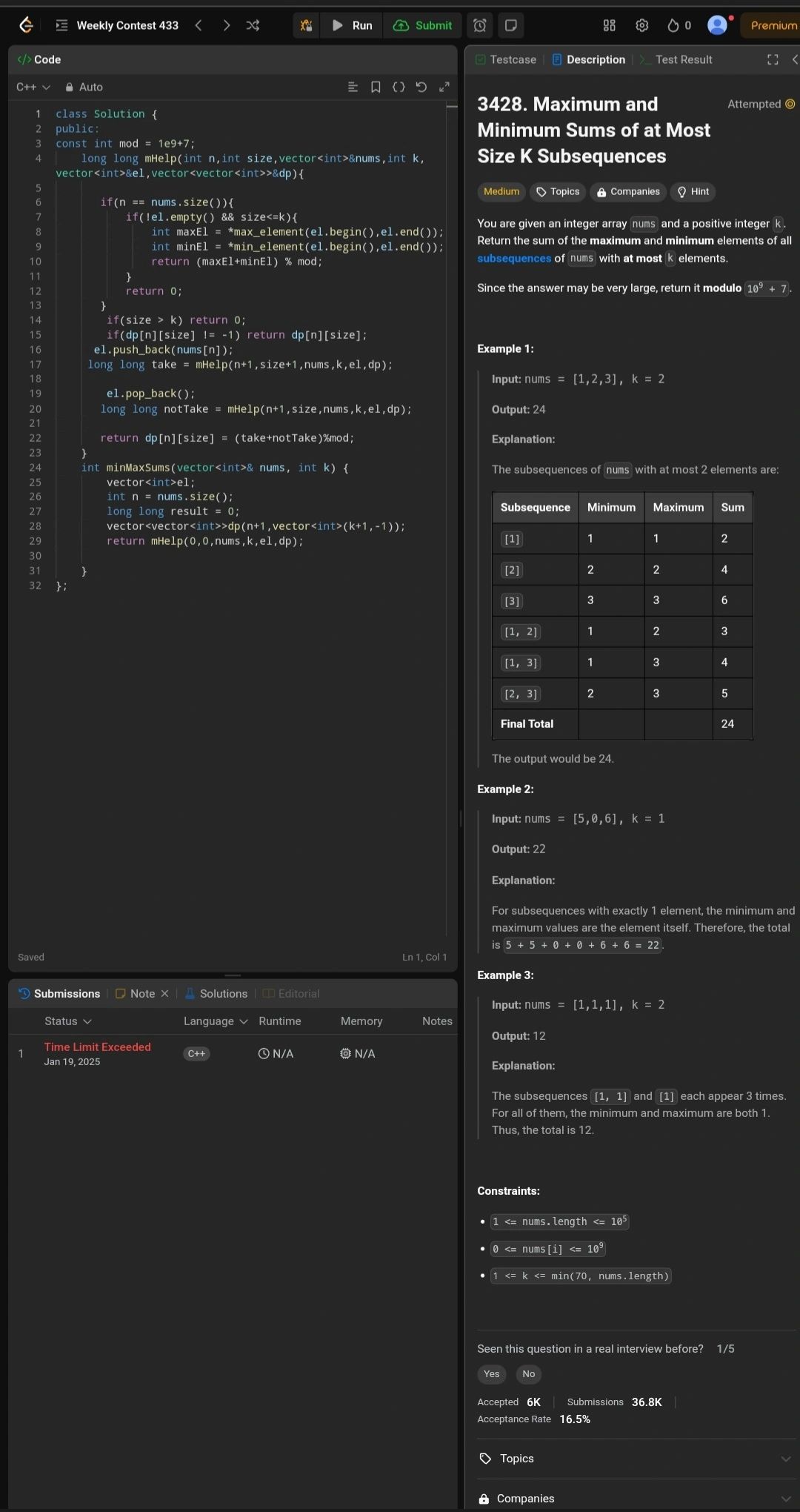 Sourav Sharma on LinkedIn: Attempted leetcode weekly contest 433:- Done ... Sourav Sharma on LinkedIn: Attempted leetcode weekly contest 433:- Done ...