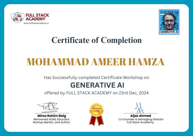 Mohammad Ameer Hamza on LinkedIn: #artificialintelligence # ... Mohammad Ameer Hamza on LinkedIn: #artificialintelligence # ...