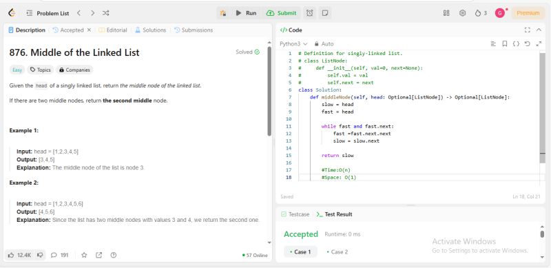 #leetcode #python #linkedlist #twopointers #coding #100daysofcode ... #leetcode #python #linkedlist #twopointers #coding #100daysofcode ...