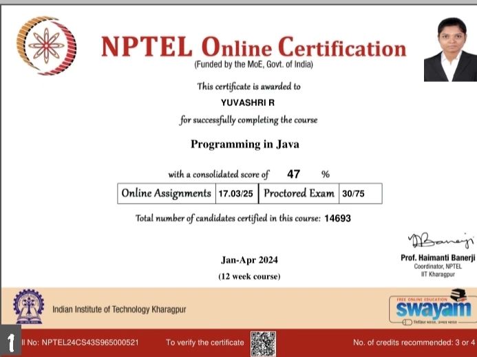 #java #programming #nptel #certification #learning #coding #technology ... #java #programming #nptel #certification #learning #coding #technology ...