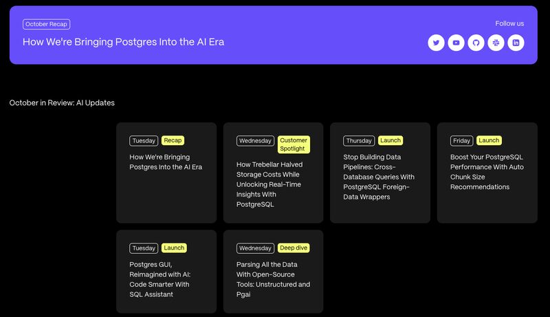 #postgresql #ai #timescale #data #launchweek #abl | Timescale #postgresql #ai #timescale #data #launchweek #abl | Timescale