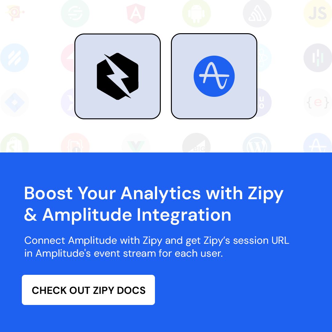Zipy on LinkedIn: #techintegration #saas #zipy #amplitude #errortracking Zipy on LinkedIn: #techintegration #saas #zipy #amplitude #errortracking