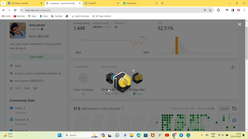 uma pavan on LinkedIn: #leetcode #codingchallenge #problemsolving # ... uma pavan on LinkedIn: #leetcode #codingchallenge #problemsolving # ...