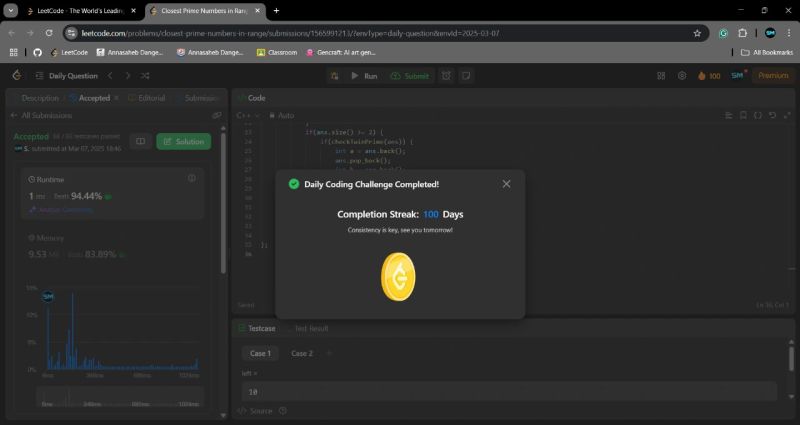 #100daysofcode #leetcode #codingjourney #problemsolving | Shardul Mane #100daysofcode #leetcode #codingjourney #problemsolving | Shardul Mane