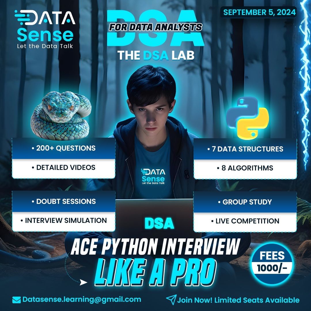 AMAN KUMAR on LinkedIn: #thedsalab #datascience #python #codinginterviews AMAN KUMAR on LinkedIn: #thedsalab #datascience #python #codinginterviews