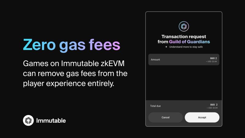 Immutable on LinkedIn: Immutable zkEVM is gas free for gamers ... Immutable on LinkedIn: Immutable zkEVM is gas free for gamers ...