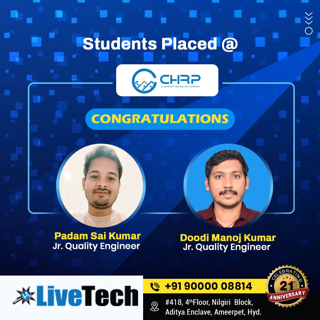 LiveTech QA on LinkedIn: #softwaretesting #manualtesting #selenium # ... LiveTech QA on LinkedIn: #softwaretesting #manualtesting #selenium # ...