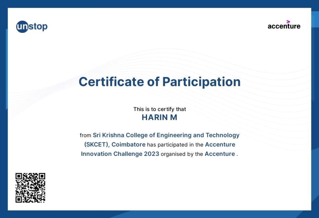 Harin M. on LinkedIn: #innovationchallenge #ideathon #unstop Harin M. on LinkedIn: #innovationchallenge #ideathon #unstop