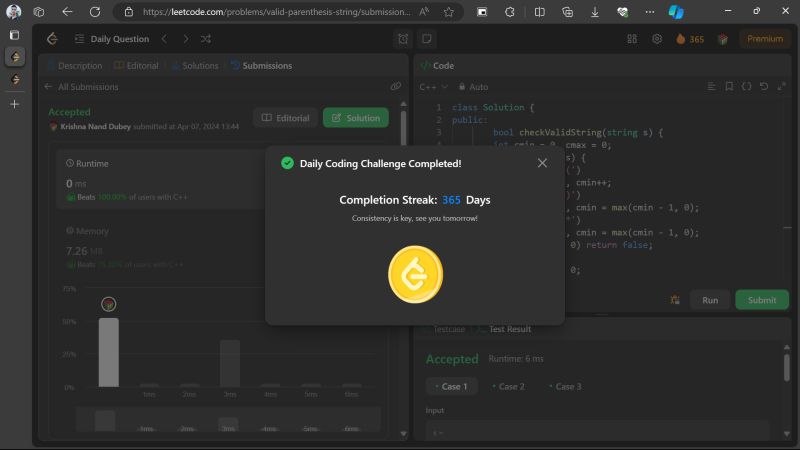 Krishna Nand Dubey on LinkedIn: #dcc #leetcode #consistency #problemsolving Krishna Nand Dubey on LinkedIn: #dcc #leetcode #consistency #problemsolving
