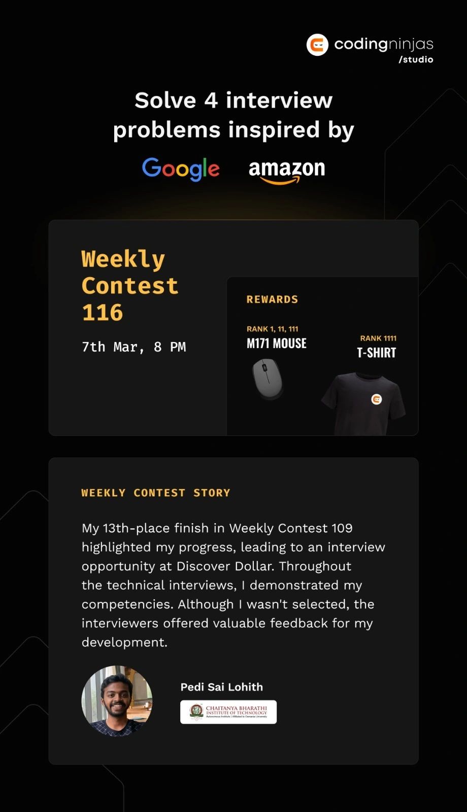 Saurabh Yadav on LinkedIn: Coding Ninjas Weekly Contest 116 Register ... Saurabh Yadav on LinkedIn: Coding Ninjas Weekly Contest 116 Register ...