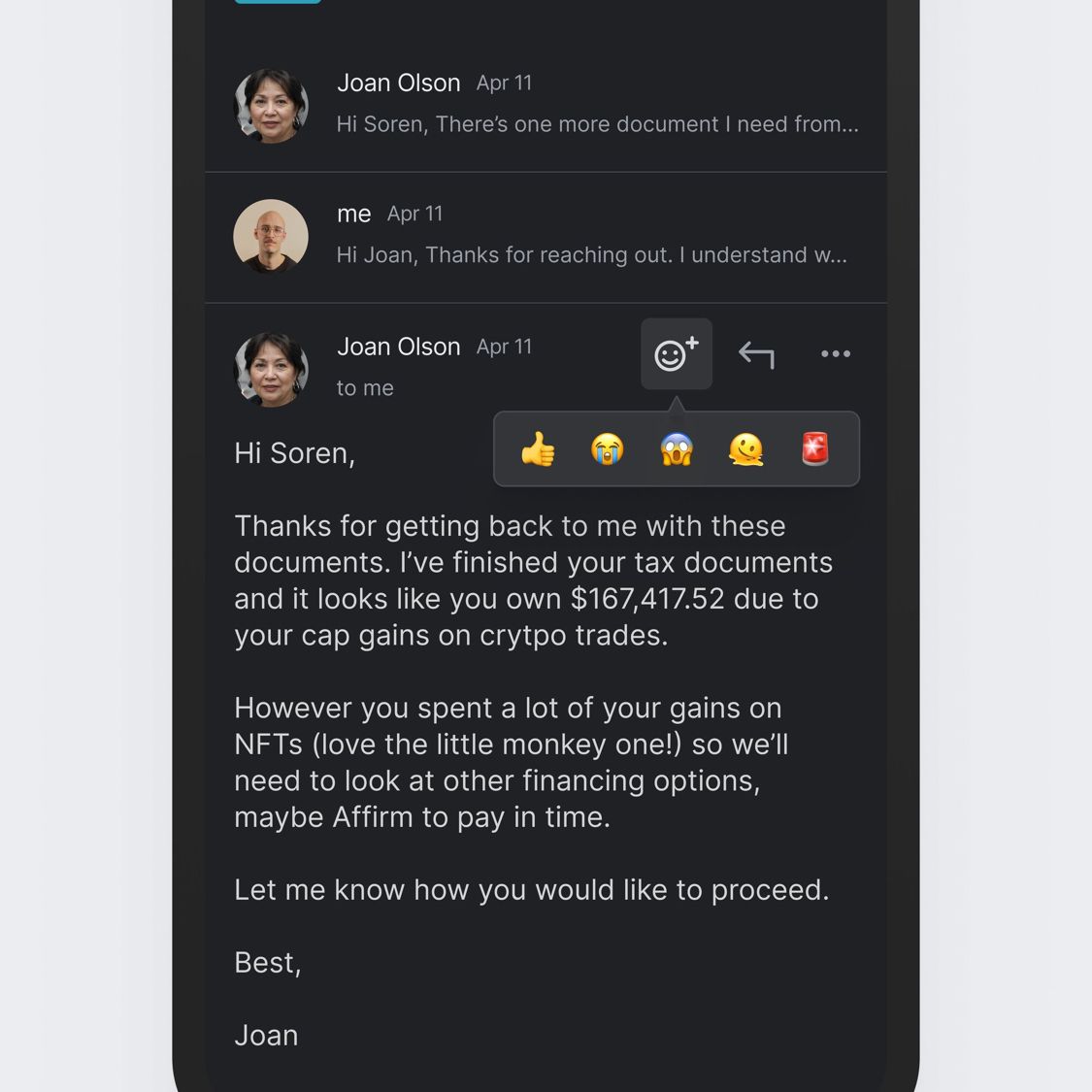 Soren Iverson auf LinkedIn: Gmail quick reactions that dynamically ... Soren Iverson auf LinkedIn: Gmail quick reactions that dynamically ...