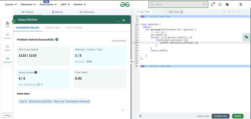 #dsa #problemsolving #160daysofcode #gfg160 #geekstreak2025 | SHIVAM ... #dsa #problemsolving #160daysofcode #gfg160 #geekstreak2025 | SHIVAM ...