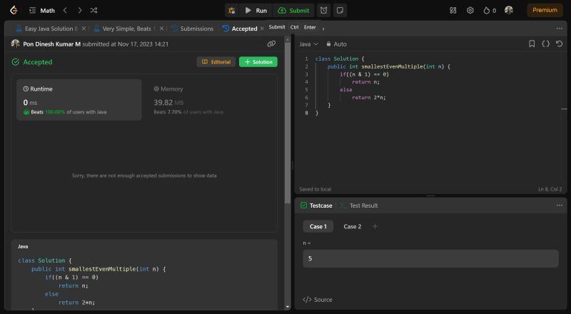 Pon Dinesh Kumar M on LinkedIn: #100daysofcode #leetcodejava # ... Pon Dinesh Kumar M on LinkedIn: #100daysofcode #leetcodejava # ...
