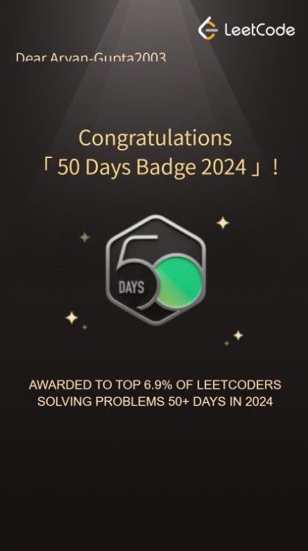 Aryan Gupta on LinkedIn: #leetcode #badge #streak #coding # ... Aryan Gupta on LinkedIn: #leetcode #badge #streak #coding # ...