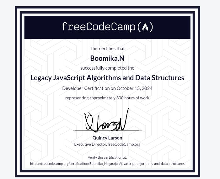 Boomika N on LinkedIn: #personalgrowth #javascript #datastructures Boomika N on LinkedIn: #personalgrowth #javascript #datastructures