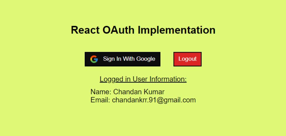 Chandan Kumar on LinkedIn: #reactjs #oauth #webdevelopment # ... Chandan Kumar on LinkedIn: #reactjs #oauth #webdevelopment # ...