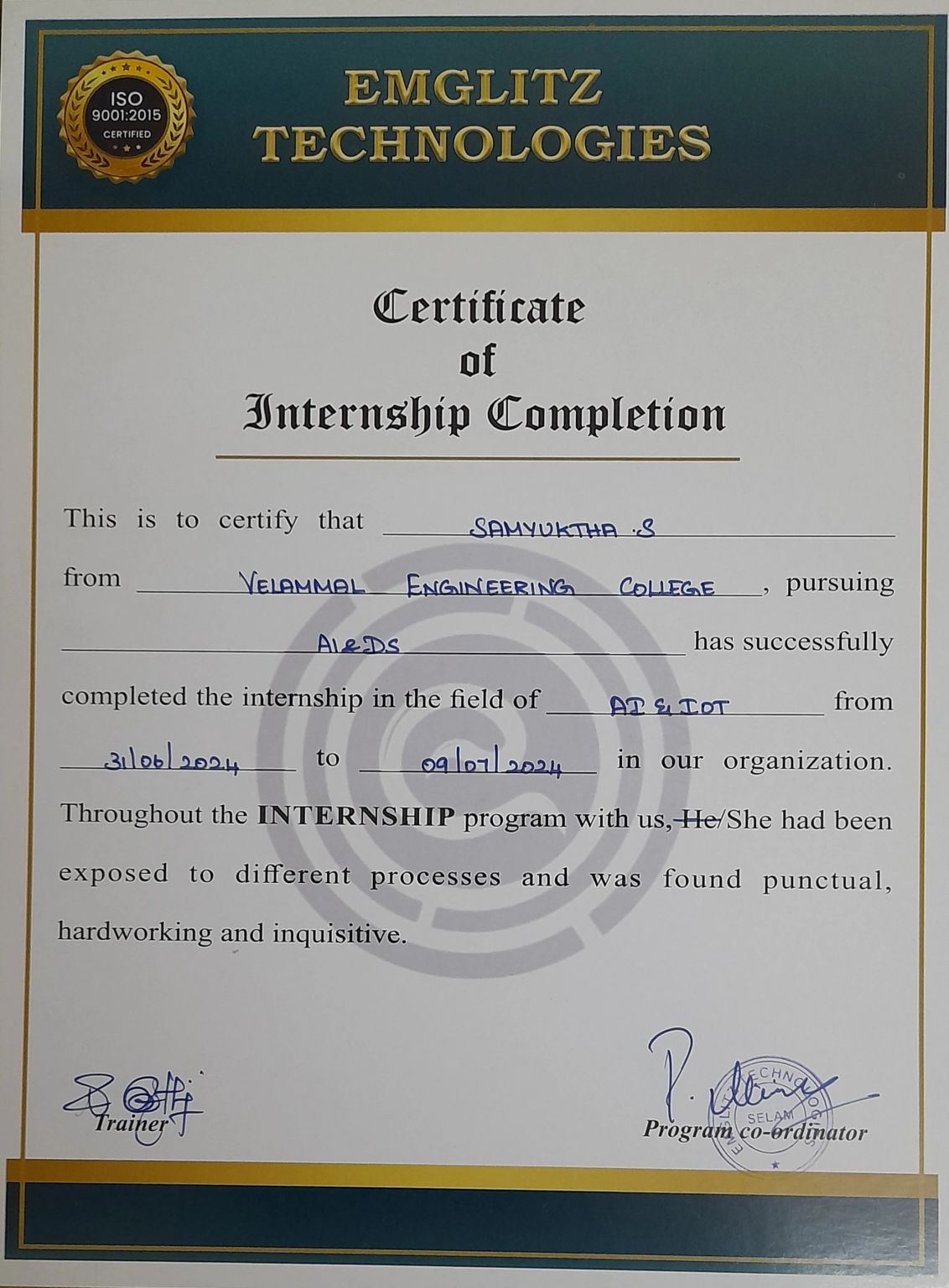 Samyuktha Senthilmurugan on LinkedIn: #ai #iot #internship #technology ... Samyuktha Senthilmurugan on LinkedIn: #ai #iot #internship #technology ...