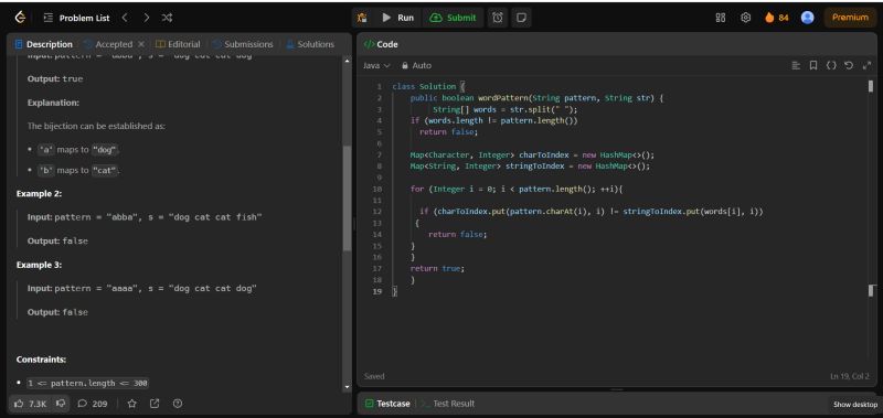 APARNA ANNADURAI on LinkedIn: #wordpattern #hashmap #patternrecognition ... APARNA ANNADURAI on LinkedIn: #wordpattern #hashmap #patternrecognition ...