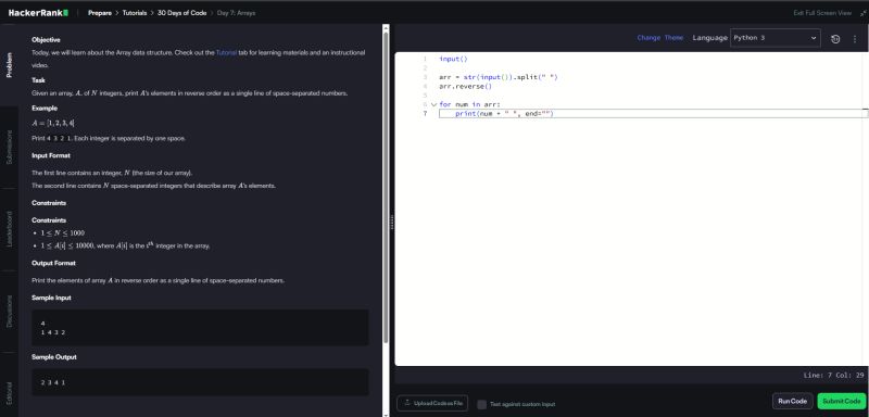#30daysofcode #arrays #datastructures #python #hackerrank # ... #30daysofcode #arrays #datastructures #python #hackerrank # ...