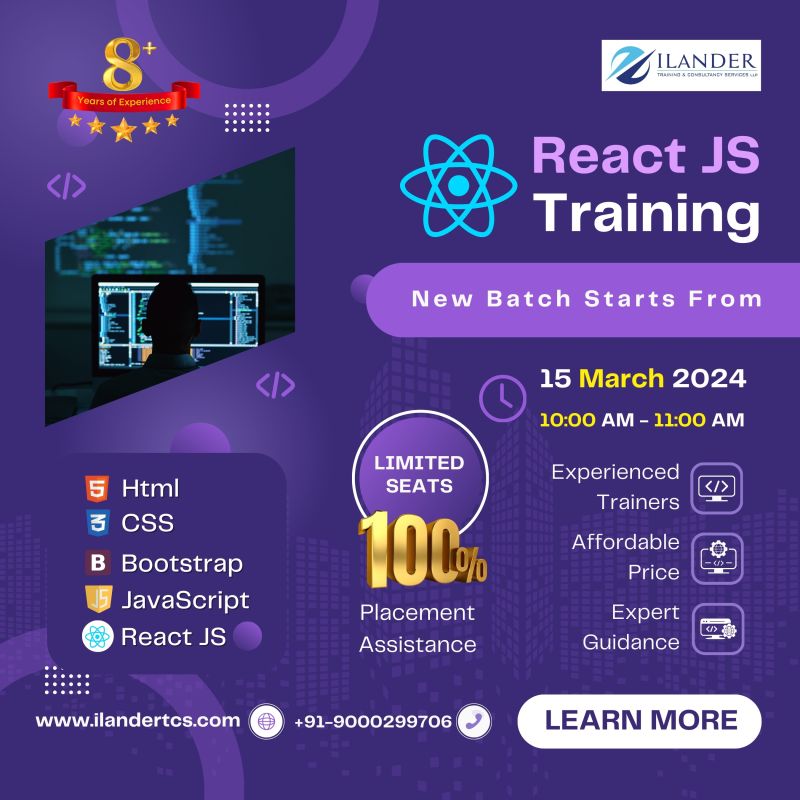 Join our ReactJS training program! | ILANDER TRAINING AND CONSULTANCY ... Join our ReactJS training program! | ILANDER TRAINING AND CONSULTANCY ...