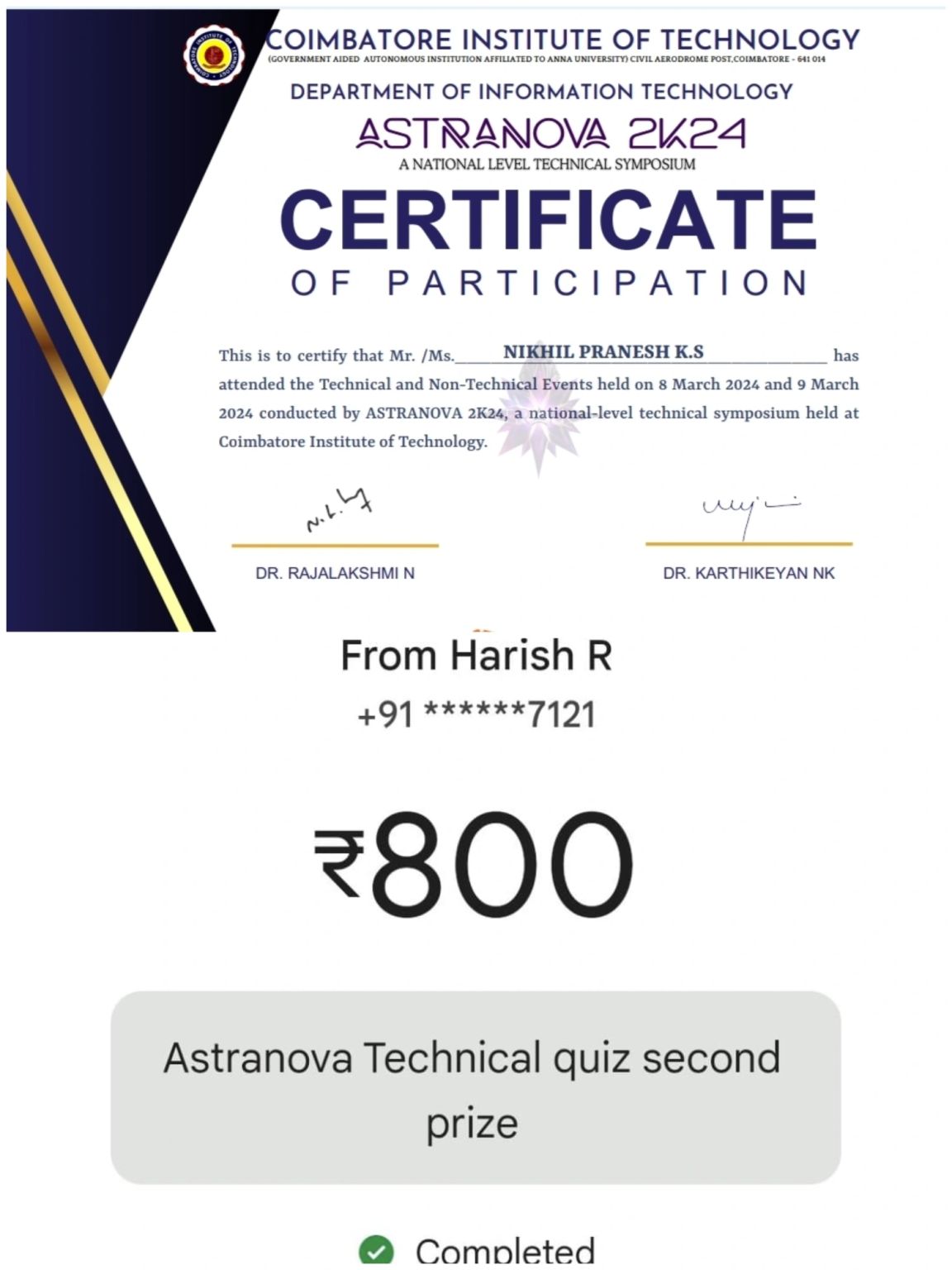 #techquiz #continuouslearning #citcollege | Nikhil Pranesh k.s #techquiz #continuouslearning #citcollege | Nikhil Pranesh k.s